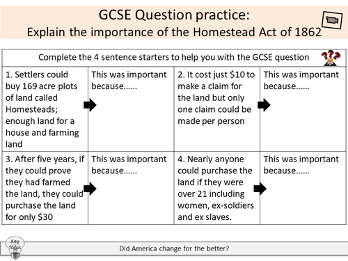 The Homestead Act | Teaching Resources