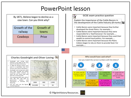 Growth of the Cattle Industry - American West | Teaching Resources