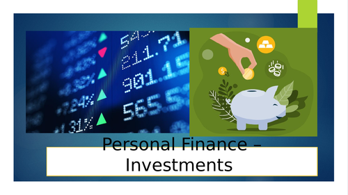 Personal Finance - Investments | Teaching Resources