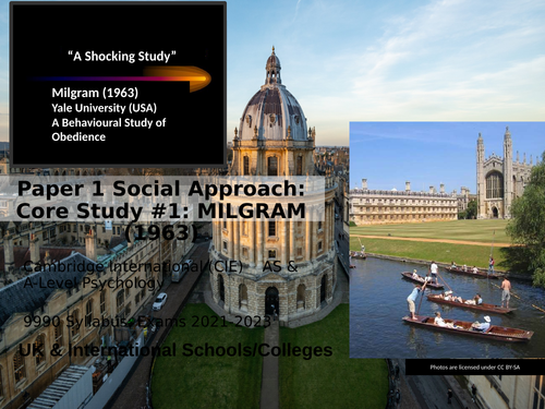 CIE AS and A-LEVEL PSYCHOLOGY: PAPER 1, CORE STUDIES: SOCIAL APPROACH ...