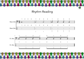 Ukulele Rhythm Reading Exercise | Teaching Resources