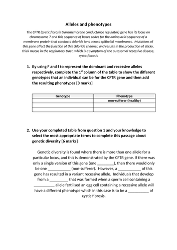 Assessing biodiversity (Edexcel A level Biology B) | Teaching Resources