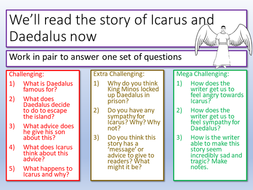 Myths and Legends Icarus | Teaching Resources