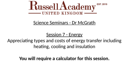 Key Stage 3 Science Revision SoW | Teaching Resources