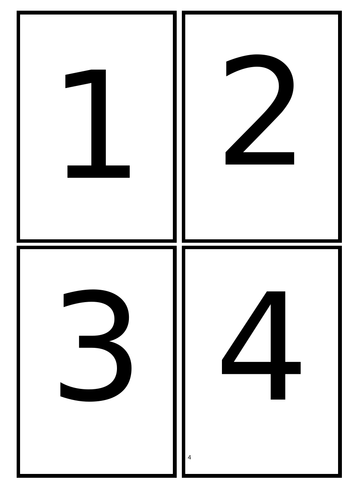 Number cards 1-20 number picture numicon | Teaching Resources
