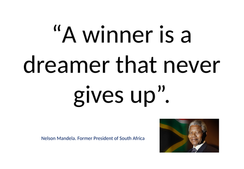 Motivational quote Powerpoint slides | Teaching Resources