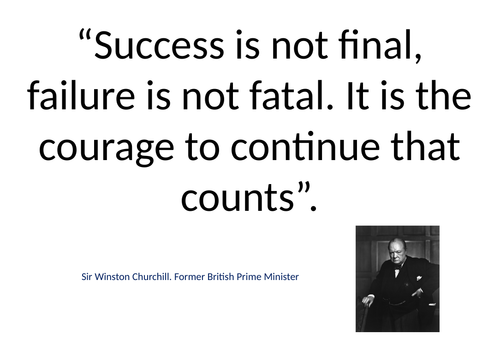 Motivational quote Powerpoint slides | Teaching Resources