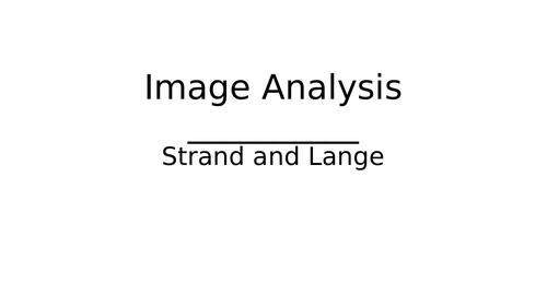 Image Analysis lesson - Photography - Paul Strand and Dorothea Lange ...