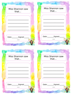 Editable Praise Postcards | Teaching Resources