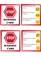 Warning Card | Teaching Resources