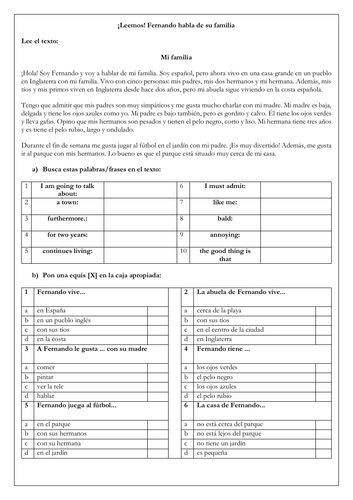 Mi familia / Family - Spanish GCSE (13 worksheets) | Teaching Resources