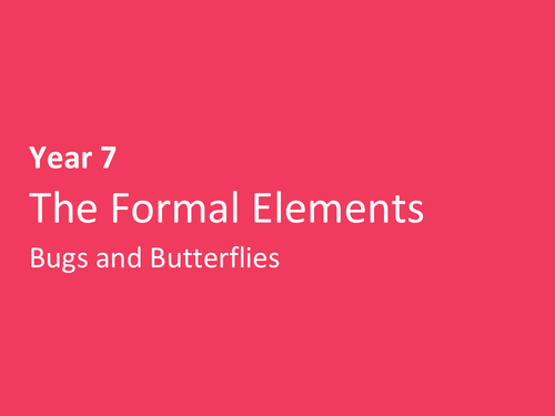 The Formal Elements | Teaching Resources