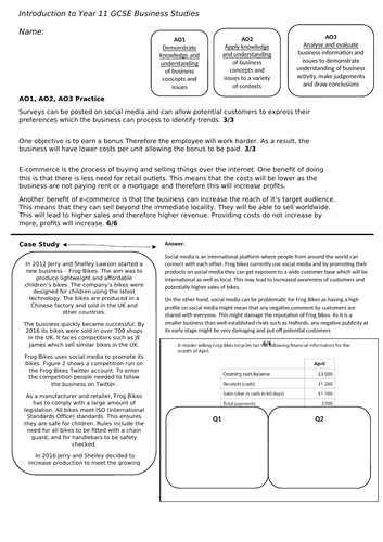 GCSE 9-1 Business Studies Introduction Lesson (Edexcel) | Teaching ... GCSE 9-1 Business Studies Introduction Lesson (Edexcel) | Teaching ...