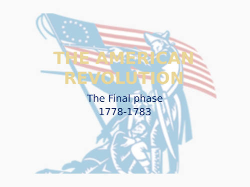 Victory or Death! - The American War of Independence | Teaching Resources