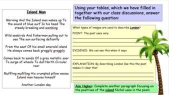 'Island Man' by Grace Nichols | Teaching Resources
