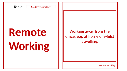 Digital Information Technology Flashcard | Teaching Resources