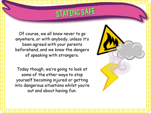 Personal Safety PSHE | Teaching Resources