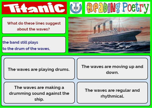 READING POETRY: TITANIC - 84 BOOM CARDS | Teaching Resources