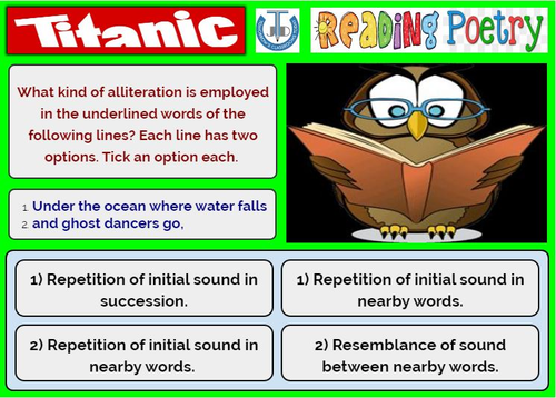 READING POETRY: TITANIC - 84 BOOM CARDS | Teaching Resources