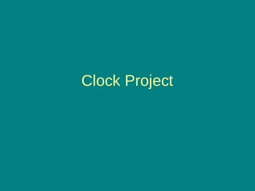 Design a clock | Teaching Resources