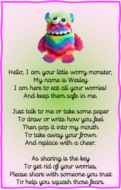 Worry Monster Poem | Teaching Resources