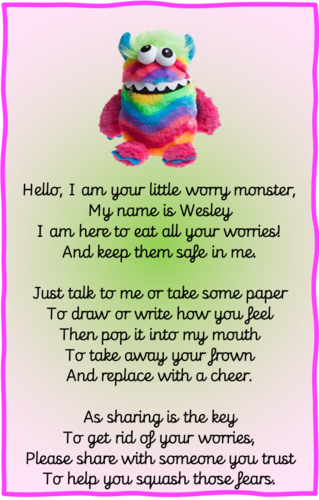 Worry Monster Poem | Teaching Resources