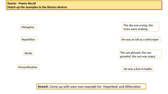 Poetry Starters x 4 | Teaching Resources