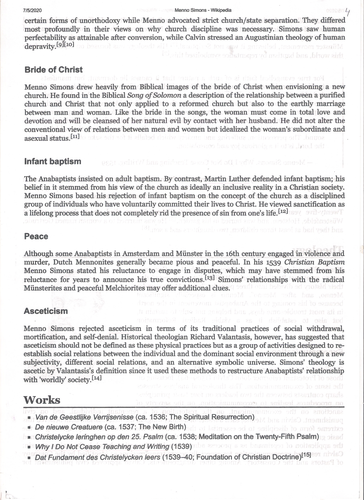 Menno Simons (1496-1561) | Teaching Resources