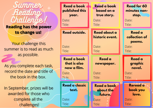 Summer Reading Challenge | Teaching Resources