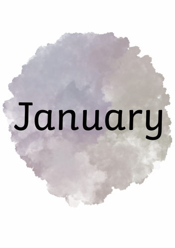 Watercolour Months/Birthday display | Teaching Resources