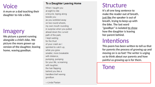 Comparing poems for Section C Part B of AQA GCSE English Literature ...