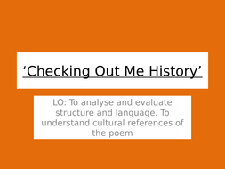 Black Lives Matter - Checkin' Out Me History | Teaching Resources