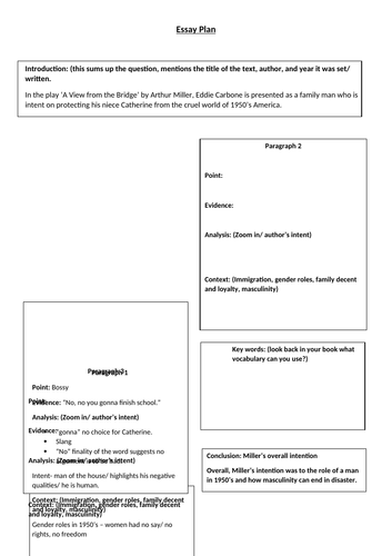 A View From the Bridge- FULL SOW | Teaching Resources