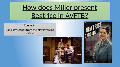 A View From the Bridge- FULL SOW | Teaching Resources