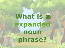 Expanded Noun Phrases: PowerPoint, activity and word bank | Teaching ...