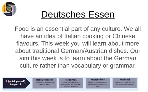 German cooking | Teaching Resources
