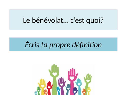 Le bénévolat Module 3 Oxford AQA A-Level Textbook | Teaching Resources