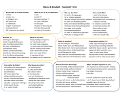 Y8 German Knowledge Organiser | Teaching Resources