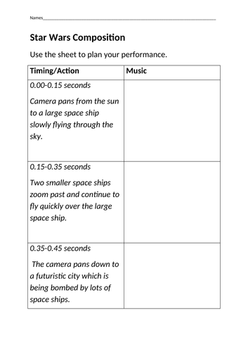 Ks3 Music Star Wars SoW and Resources | Teaching Resources