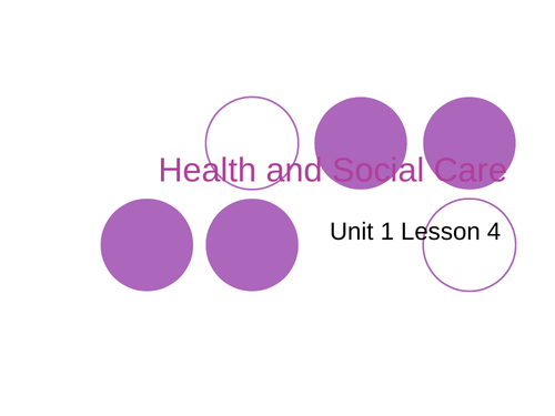 Health and Social Care Life Stages & Relationships HSO2 Full Unit ...