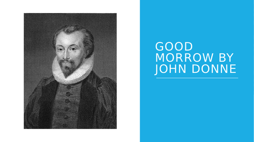The Good Morrow by John Donne | Teaching Resources