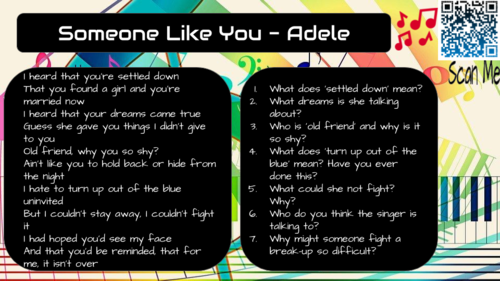 Song Lyric Analysis | Teaching Resources