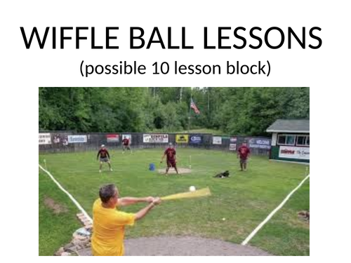 Social Distance PE/Game - WIFFLE BALL | Teaching Resources
