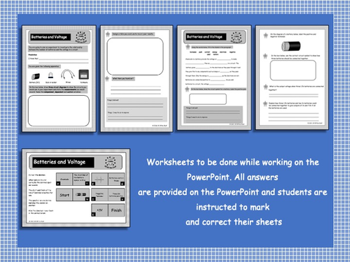Current Electricity - Batteries and Voltage Homeschool and Distance ...