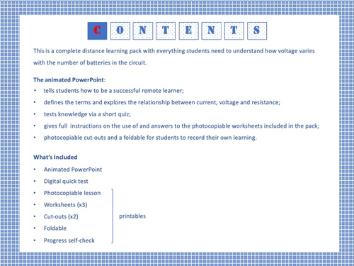 Current Electricity - Batteries and Voltage Homeschool and Distance ...