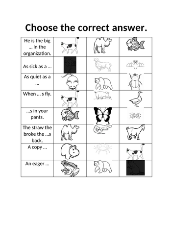 Illustrated Idioms | Teaching Resources