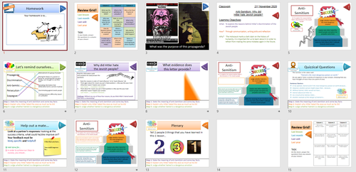 KS3 Anti-Semitism and the Holocaust Unit | Teaching Resources