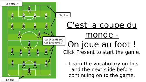 French revision "Football" Game | Teaching Resources