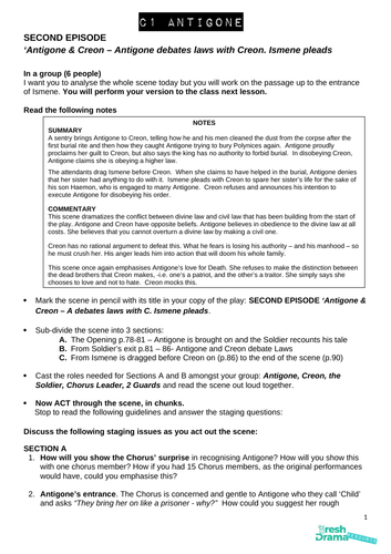 AQA A-level Antigone Set Text PPT and Resources | Teaching Resources