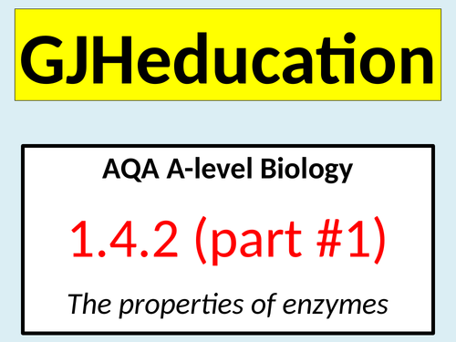 Properties of enzymes (AQA A-level Biology) | Teaching Resources